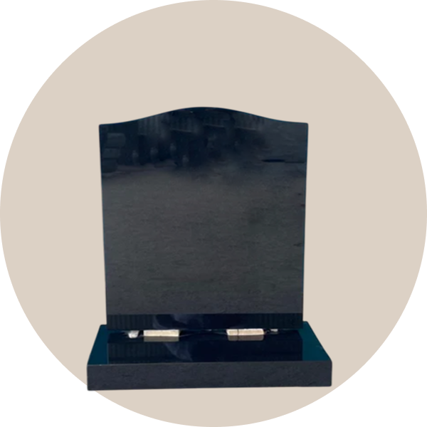 Black Granite Ogee Shape Headstone Supplier | Stone Discover