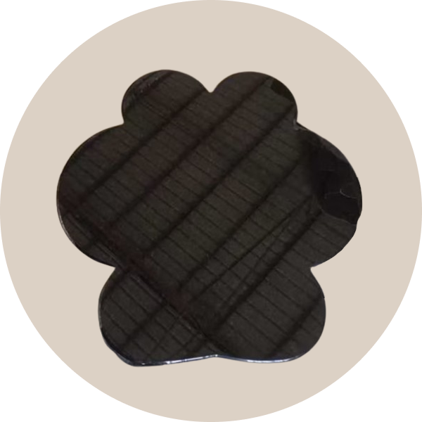 Black Granite Paw Print Pet Grave Marker | Stone Discover