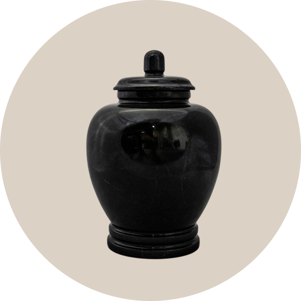 Black Granite Cremation Urns for Ashes | Stone Discover