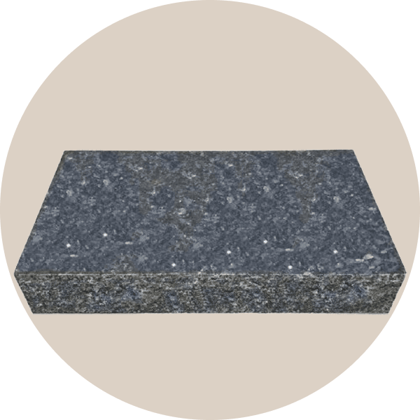 Blue Pearl Granite Single Flat Headstone Supplier | Stone Discover