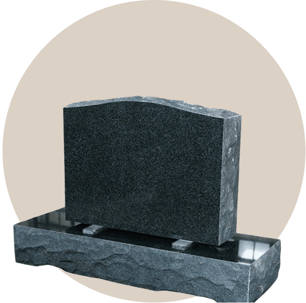 Green Granite Double Upright Headstone | Stone Discover